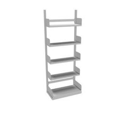 Kerkmann Variabo Freiarmregal, Grundfeld, einseitig, 250 mm Fachbodentiefe, 750 x 2000 mm