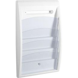 PAPERFLOW Prospektwandhalter Quickfit, DIN A4 quer, wei&szlig;
