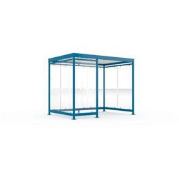 &Uuml;berdachungssystem WSM K&ouml;ln K3 c/b, B 3180 x T 2165 x H 2510 mm, Bausatz, grauwei&szlig; RAL 9002