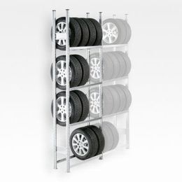 Sch&auml;fer Shop R&auml;derregal R 3000, Grundfeld, H 2967 x B 995 mm, 4 Traversenpaare