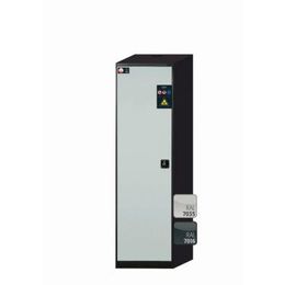 Chemikalienschrank ASECOS CS-CLASSIC, Fl&uuml;gelt&uuml;r, Anschlag links, Front Lichtgrau, B 545 x T 520 x H 1950 mm