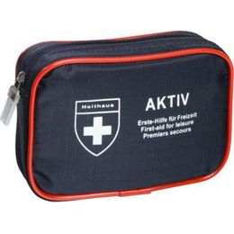 Holthaus Medical Verbandtasche AKTIV, inkl. bedarfsgerechter F&uuml;llung, B 160 x T 40 x H 110 mm, Nylon, blau-rot