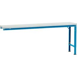 Manuflex Ansatztisch UNIVERSAL Spezial, 2000 x 800 mm, Kunststoff lichtgrau, lichtblau