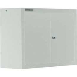 Sch&auml;fer Shop Sch&auml;fer Shop Select Wandschrank MS 750, zweit&uuml;rig, mit Zwischenboden, B 750 x T 320 x H 600 mm, Stahl, lichtgrau/lichtgrau