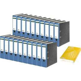 Sch&auml;fer Shop Sch&auml;fer Shop Select Ordner, blau, DIN A4, 80 mm, 20 St&uuml;ck + GRATIS Kopierpapier