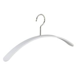 Acryl-Kleiderb&uuml;gel Rudolf Weber KG Curve, B&uuml;gelst&auml;rke 6 mm, verchromter, drehbarer Haken, 4 St&uuml;ck, wei&szlig;