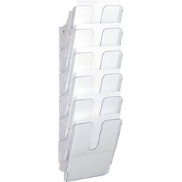 Durable Prospektspender Flexiplus 6, 6 Spender, A4, hoch, transparent