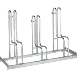B&uuml;gelparker, 1-seitig, f&uuml;r Reifen bis B 55 mm, B 1050 x T 1850 x H 740 mm, Stahl feuerverzinkt, 3 Einstellpl&auml;tze, zerlegt