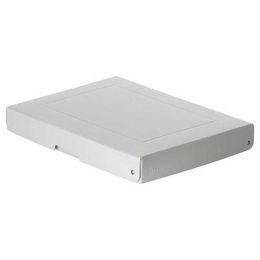 Archivbox Falken PureBox PRO A4, f&uuml;r bis zu 500 Blatt, DIN ISO 16245-A, mit Beschriftungsfeld, L 320 x B 240 x F&uuml;llh&ouml;he 40 mm, FSC&reg;-Pappe, wei&szlig;