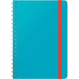 Collegeblock Leitz Cosy, DIN B5, kariert, spiralgebunden, 100 g/m&sup2; Papier, 80 Blatt, blau