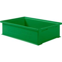 Sch&auml;fer Shop Stapelkasten SSI Sch&auml;fer 14/6-2H, Volumen 12 l, bis 20 kg, mit Griffmulde, L 465 x B 314 x H 120 mm, Polypropylen, gr&uuml;n