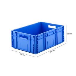 Sch&auml;fer Shop Euro Box Serie MF 6220, aus PP, Inhalt 41,6 L, Durchfassgriff, blau