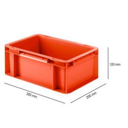 Sch&auml;fer Shop Kasten im EURO-Ma&szlig; EF 3120, 4,2 l, L 300 x B 200 x H 120 mm, rot