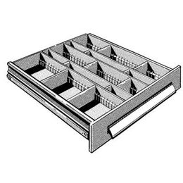 Schubladeneinsatz mit 12 F&auml;chern