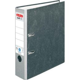 Ordner Herlitz maX.file nature, DIN A4, R&uuml;ckenschild geklebt, Hartpappe, R&uuml;ckenbreite 80 mm, grau, 1 St&uuml;ck
