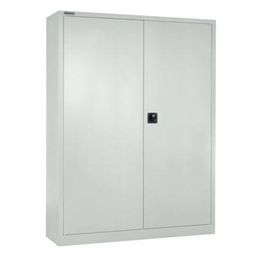 Sch&auml;fer Shop Sch&auml;fer Shop Select Fl&uuml;gelt&uuml;renschrank MS iCONOMY, Stahl, 5 Ordnerh&ouml;hen, B 1200 x T 400 x H 1935 mm, lichtgrau RAL 7035