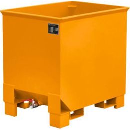 Bauer Beh&auml;lter f&uuml;r Routenz&uuml;ge Typ CS 30, 3-fach stapelbar, Inhalt 0,3 m&sup3;, bis 500 kg, gelborange RAL 2000