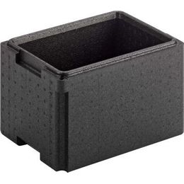 EPP-Isolierbox f&uuml;r Isolierbeh&auml;lter, 12 l, mit Griffleiste, stapelbar, L 370 x B 270 x H 232 mm, schwarz