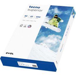 Kopierpapier tecno superior, DIN A3, 80 g/m&sup2;, hochwei&szlig;, 2500 Blatt