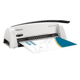 Fellowes Plastikbindeger&auml;t Starlet 2+, Stanzleistung 12 Blatt, 120 Blatt Bindekap.