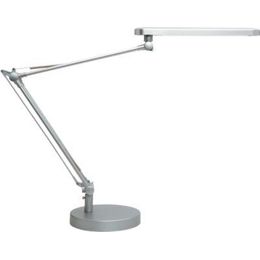 Unilux LED-Tischleuchte MAMBOLED, 7 W, 665 lm, mit Diffusor, dreh- u. neigbar, Sockel + Klemme, metallgrau
