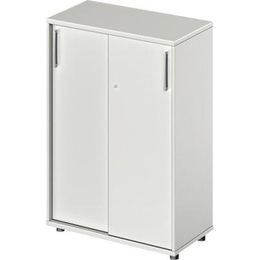 Sch&auml;fer Shop Sch&auml;fer Shop Pure Schiebet&uuml;renschrank Proplana, 3 Ordnerh&ouml;hen, Breite 800 mm, H&ouml;he 1160 mm, lichtgrau