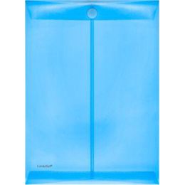 Foldersys Dokumententasche, DIN A4, Klettverschluss, PP, blau