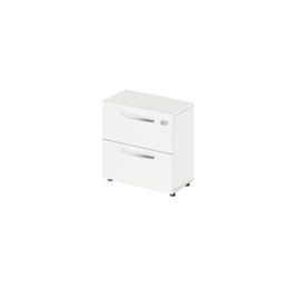 Sch&auml;fer Shop Sch&auml;fer Shop Select H&auml;ngeregisterschrank LOGIN, 2 Sch&uuml;be, abschlie&szlig;bar, B 800 x T 420 x H 788 mm, wei&szlig;/wei&szlig;
