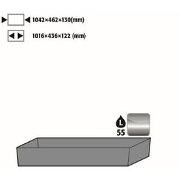 Bodenauffangwanne Standard f&uuml;r ASECOS Sicherheitsschr&auml;nke der Q30, Q90 und S90 Serie, Edelstahl 1.4016, B 1042 x T 462 x H 122 mm, 55,5 l