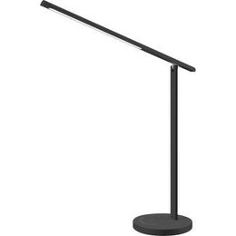 Hansa LED Tischleuchte Halo, 6 Watt, mit Standfu&szlig;, Memoryfunktion, 3 Farbtemperaturen, dimmbar, schwarz