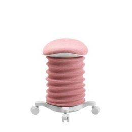 Topstar Hocker SITNESS 4D, ergonomisch, aktives Sitzen, gepolsterter Sattelsitz, h&ouml;henverstellbar, um 360&deg; drehbar, Tragegriff, Rollen, papyruswei&szlig;/ros&eacute;