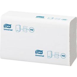 Tork&reg; Xpress Handtuch Multifold Universal 150299, 2-lagig, Einzeltuchentnahme, mit Pr&auml;gung, 20 Pack &aacute; 237 St&uuml;ck (4740 T&uuml;cher), grau-wei&szlig;