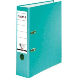 Falken Recycolor Ordner, DIN A4, R&uuml;ckenbreite 80 mm, t&uuml;rkis
