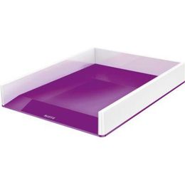 Leitz&reg; Ablagekorb WOW Duo Color, DIN A4, wei&szlig;/violett