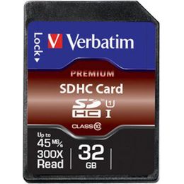 Verbatim Speicherkarte SDHC/SDXC Premium, Speicherkapazit&auml;t 32 GB
