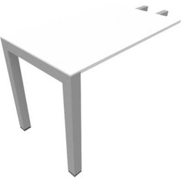 Ansatztisch SOLUS PLAY, Rechteck, B 1200 x T 800 x H 720 - 820 mm, wei&szlig;