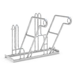 Anlehnparker WSM, 1-seitig, f&uuml;r Reifen bis B 55 mm, B 1000 x T 390 x H 800 mm, Stahl verzinkt, 2 Einstellpl&auml;tze