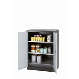 Chemikalienschrank ASECOS CS-CLASSIC, Fl&uuml;gelt&uuml;ren, Front Sicherheitsgelb, B 810 x T 520 x H 1105 mm