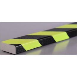Knuffi&reg; Fl&auml;chenschutz Typ D, 1-m-St&uuml;ck, gelb/schwarz, tagesfluoreszierend