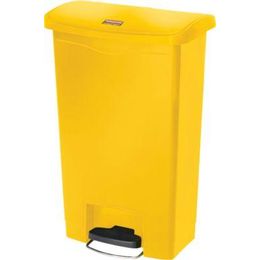 Rubbermaid Tretabfalleimer Slim Jim&reg;, Kunststoff, Fassungsverm&ouml;gen 50 Liter, gelb