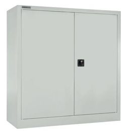 Sch&auml;fer Shop Sch&auml;fer Shop Select Fl&uuml;gelt&uuml;renschrank MS iCONOMY, Stahl, 3 Ordnerh&ouml;hen, B 950 x T 400 x H 1215 mm, lichtgrau RAL 7035