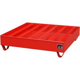 Bauer Profilwanne PW gem. StawaR, f&uuml;r 4 F&auml;sser, 230 l, 72 kg, rot