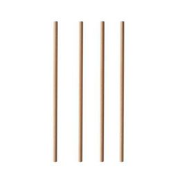 Trinkhalme Papstar Pure, Einweg, L 200 x &Oslash; 6 mm, aus FSC&reg;-zertifiziertem Papier, braun-uni, 100 St&uuml;ck