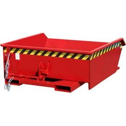 Kippbeh&auml;lter Bauer Mini Typ MGU 460, niedrige Bauh&ouml;he, 460 l Inhalt, rot