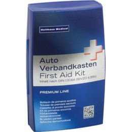 Holthaus Medical Verbandkasten Premium, f&uuml;r das Auto, Inhalt nach DIN 13 164, temperaturbest&auml;ndig von -20 bis +130&deg;, B 160 x T 70 x H 250 mm, Polypropylen, blau