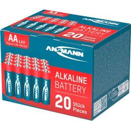 Ansmann Alkaline Batterien Mignon AA/LR6, 1,5 V, 20 St&uuml;ck
