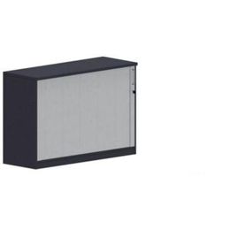 Querrollladenschrank BEXXSTAR, 2 Ordnerh&ouml;hen, H 825 mm, schwarz