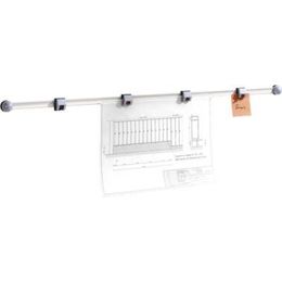 Maul Planhalter Wandschiene, lichtgrau