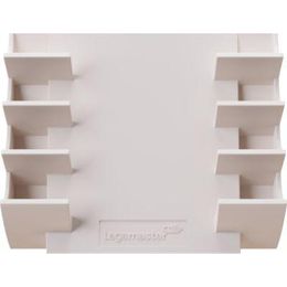 Markerhalter Legamaster, f&uuml;r Glasboards, f&uuml;r 4 Marker, Neodym-Magnet, warm grey