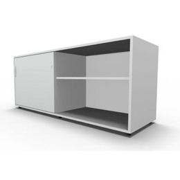 Sch&auml;fer Shop Sch&auml;fer Shop Select Sideboard, mit Schiebet&uuml;r, abschlie&szlig;bar, Spanplatte, B 1600 x T 500 x H 663 mm, links anstellbar, lichtgrau